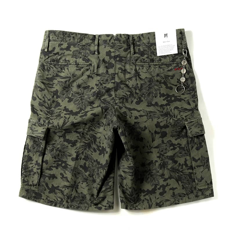 代購代標第一品牌－樂淘letao－ 【PT TORINO(ピーティートリノ)/春夏/ボタニカル調カモフラ柄コットンストレッチカーゴショーツ (WORN OUT BERMUDA ...